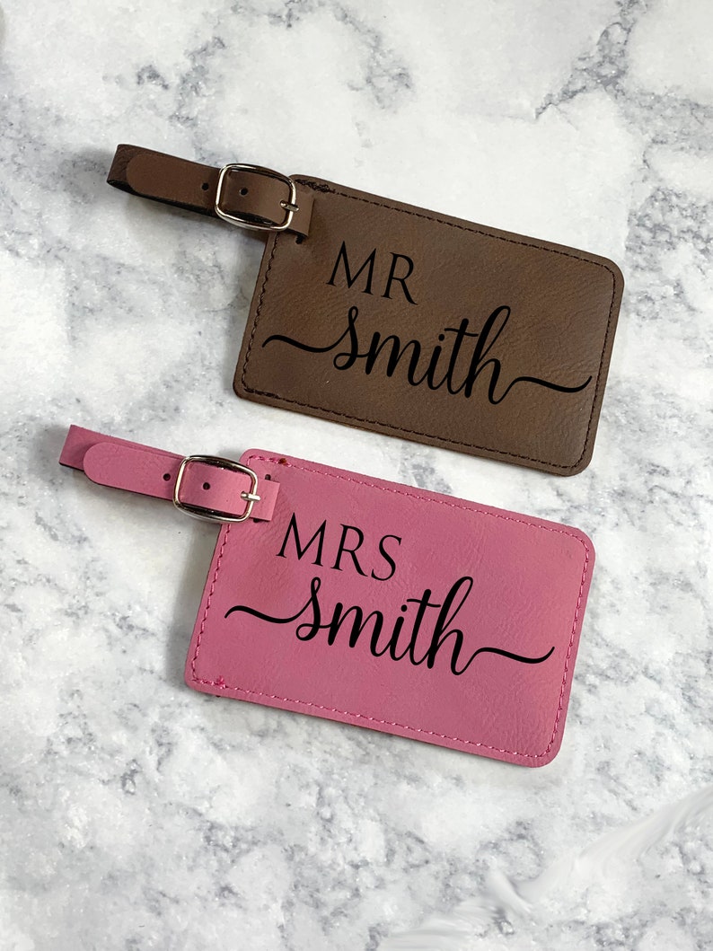 Custom Engraved Luggage Tag Leather Luggage Tag Luggage Name - Etsy