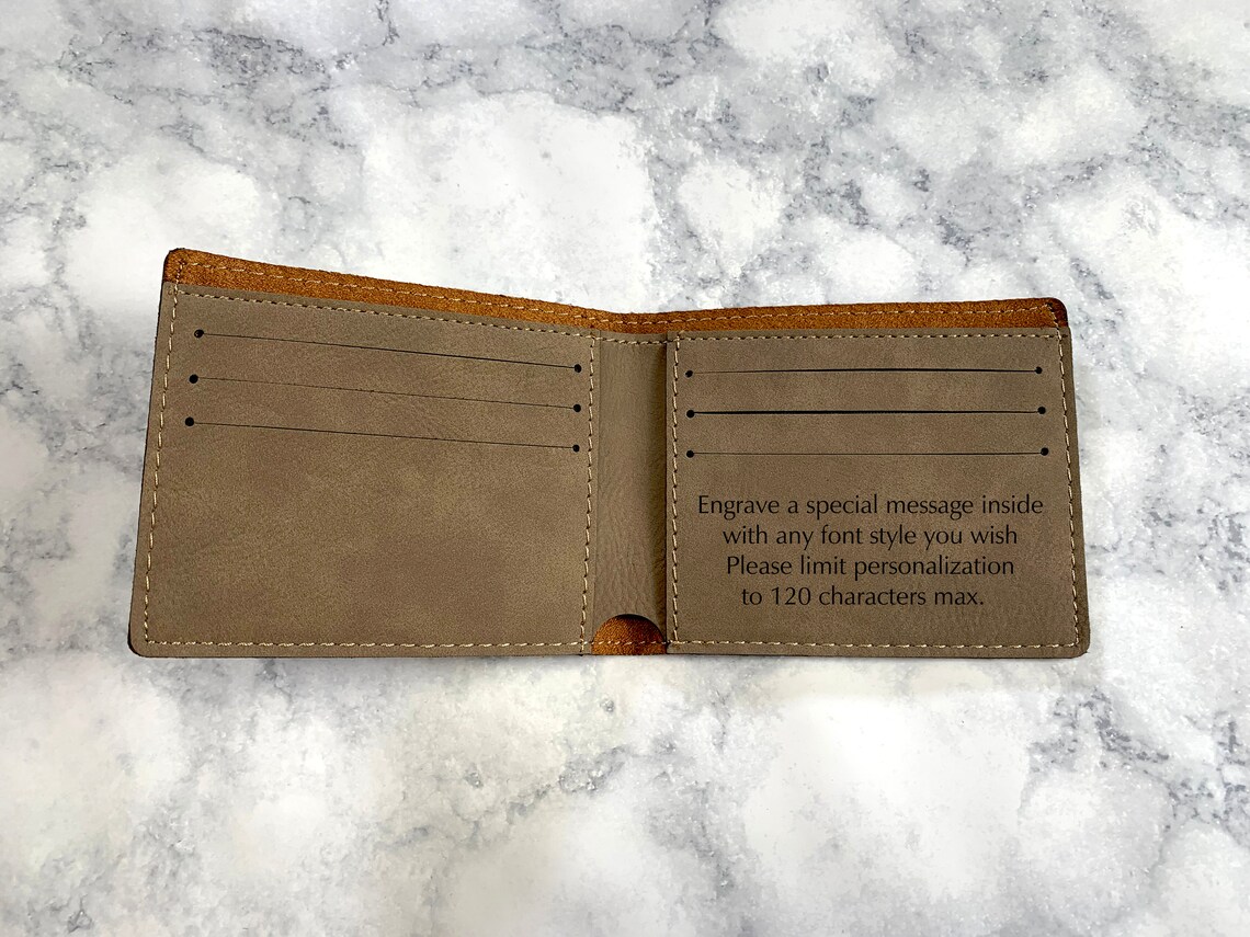 Personalized Men's Wallet Monogrammed Wallet - Etsy