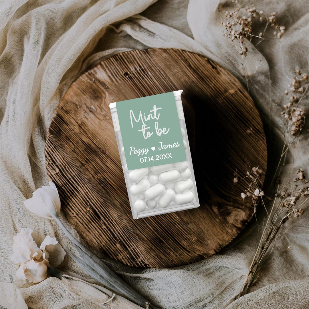 Personalized Mint to Be Labels: Wedding Favor Stickers - Etsy