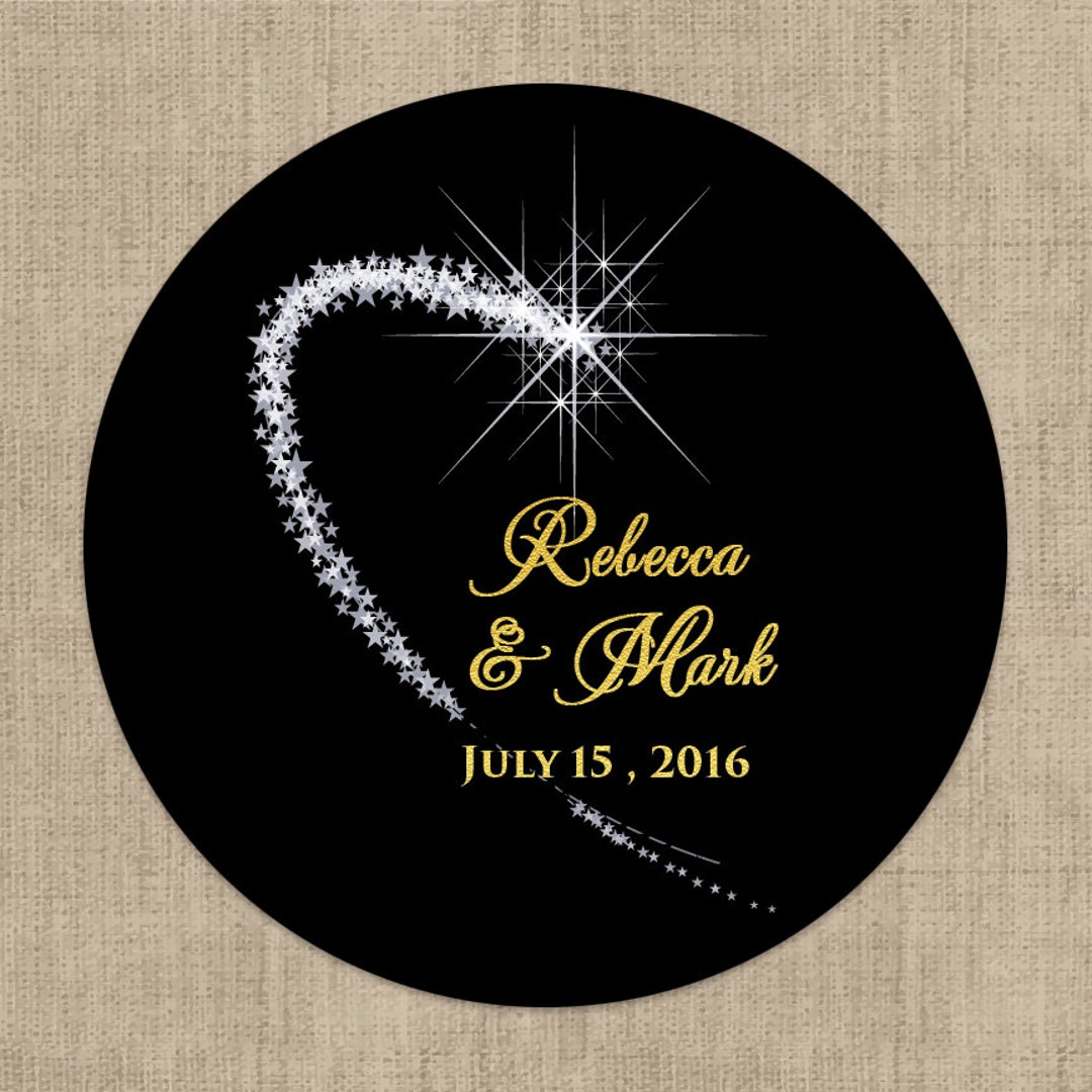 Shooting Star Stickers, Custom Shooting Star Labels - Personalized ...
