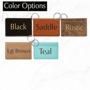 Personalized Custom Leatherette ID Keychain | Personalized Keychain ...