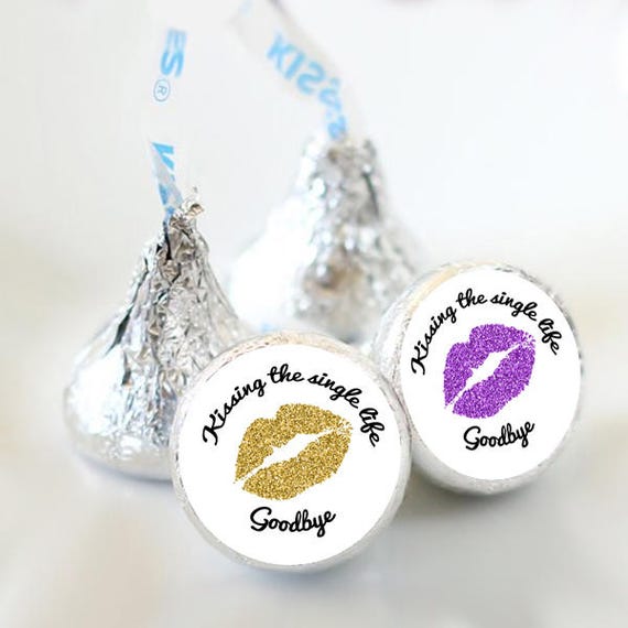 Printed 3/4" Round Candy Stickers | Kissing the Single Life Goodbye ...