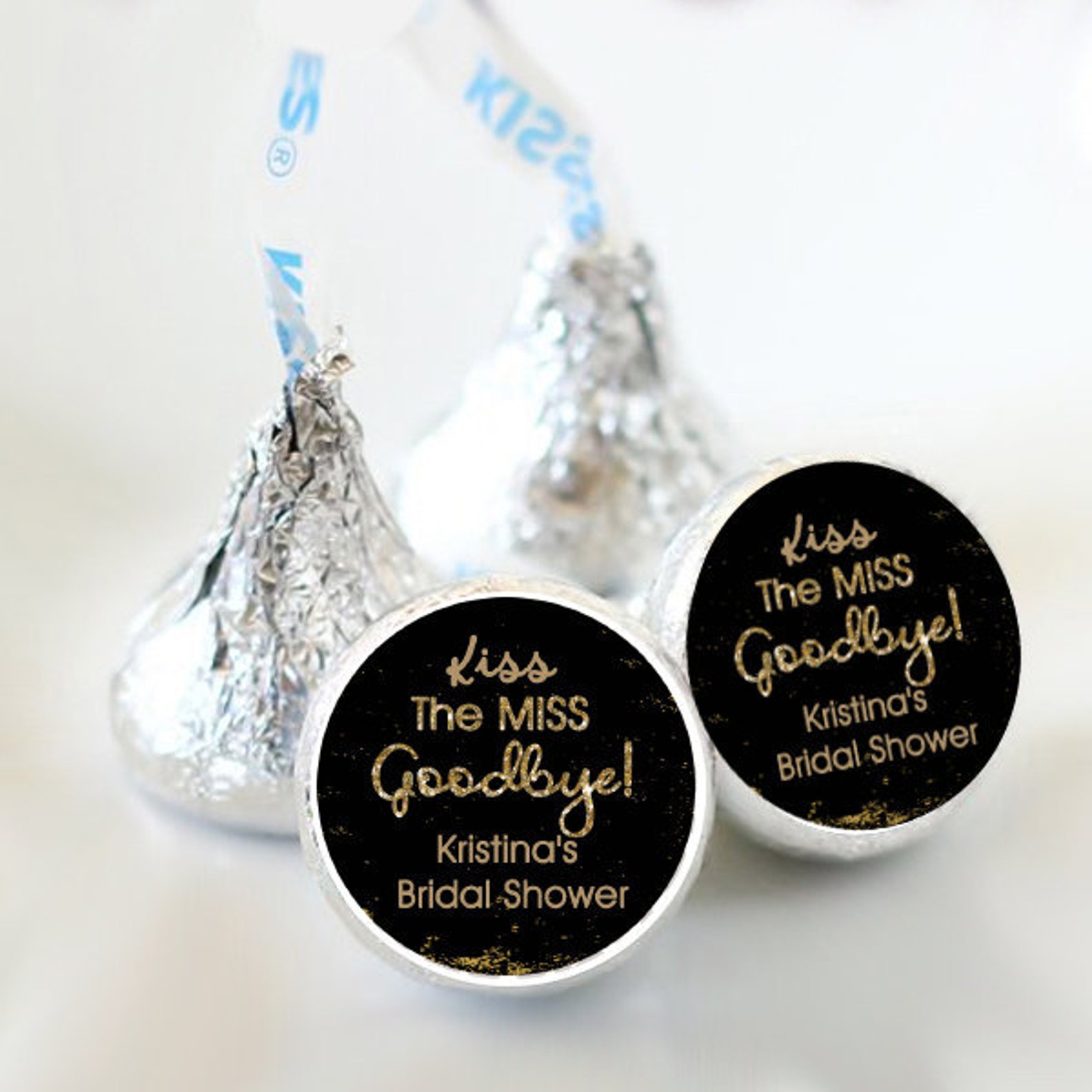 108 Wedding Kiss® Stickers Hershey Kiss Stickers Bridal Etsy