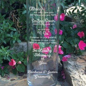 Memorial Vases in Loving Memory Vase floating Wedding Memorial Candle ...