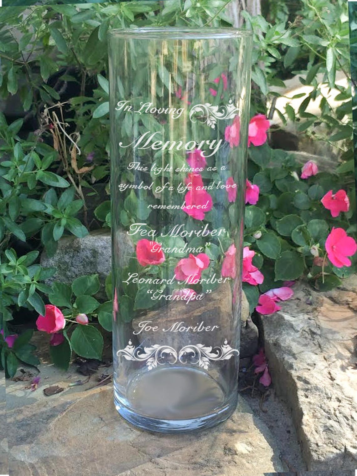 Memorial Vases in Loving Memory Vase floating Wedding - Etsy