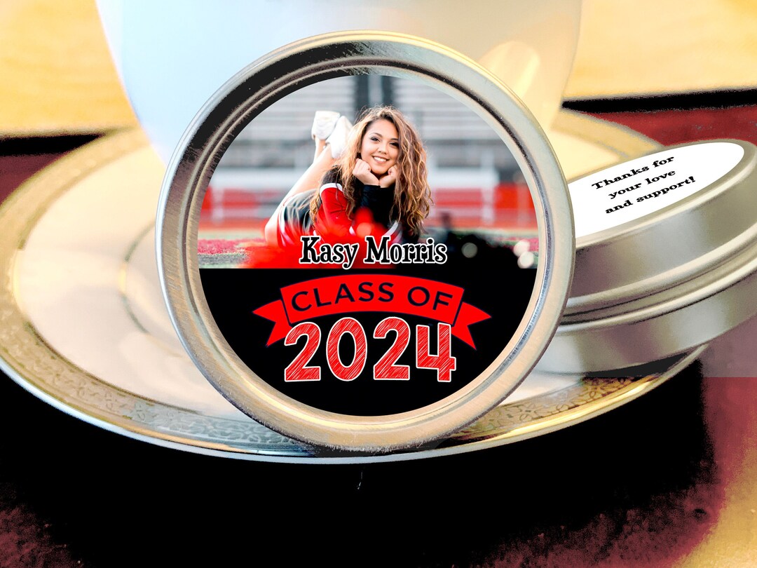 Personalized Graduation Mint Tins | Class of 2024 | Grad | Graduate ...