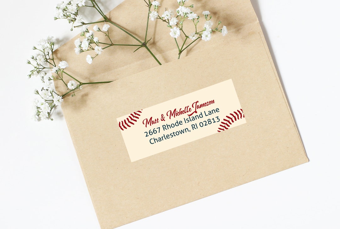 Little Slugger Baby Shower Address Labels - Personalized Return Address ...