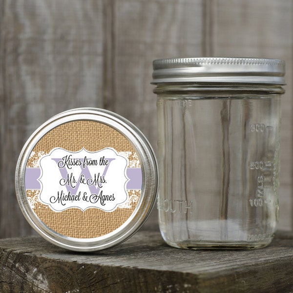 Burlap Mason Jars - Etsy