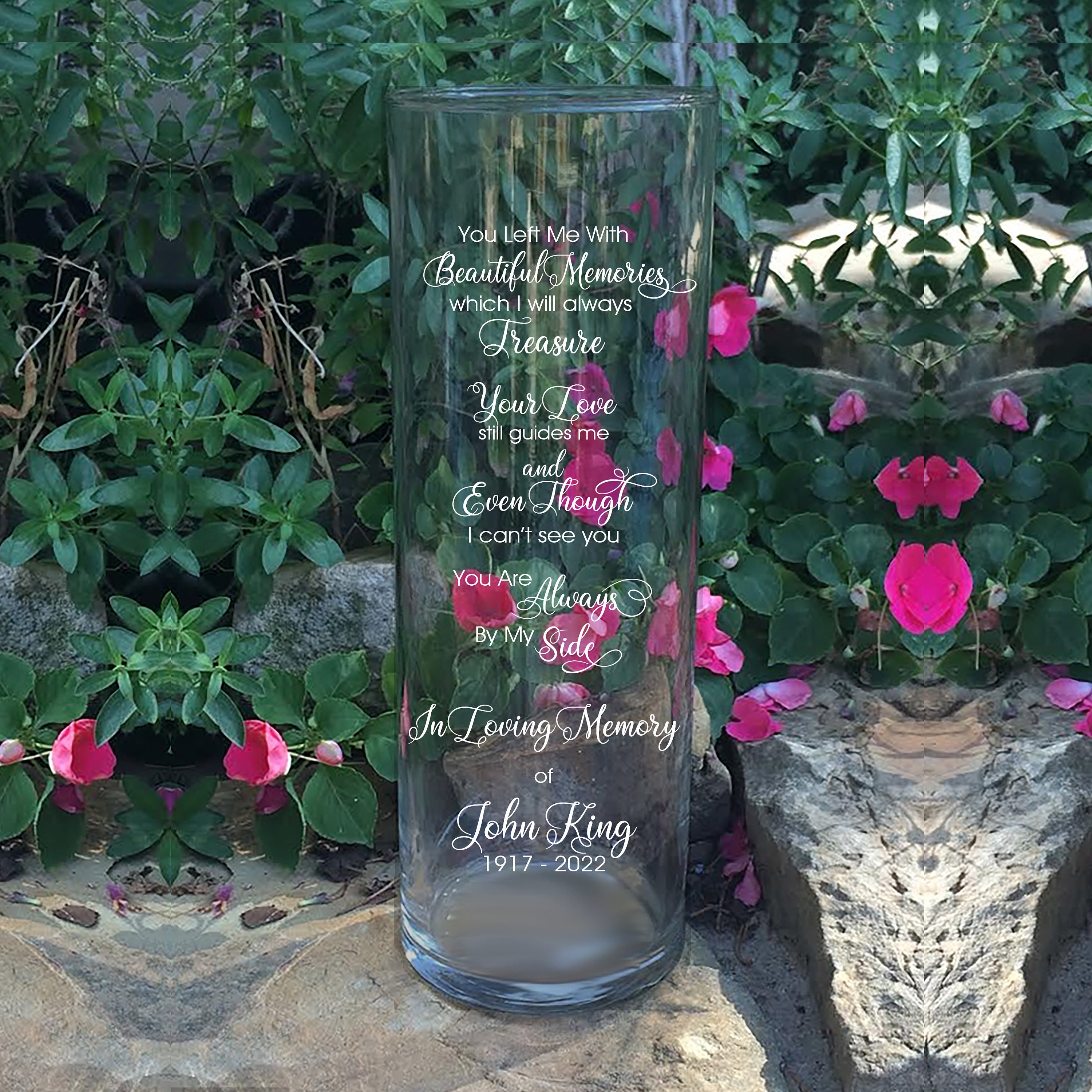 Memorial Vase In Loving Memory Vase Floating Wedding | Etsy