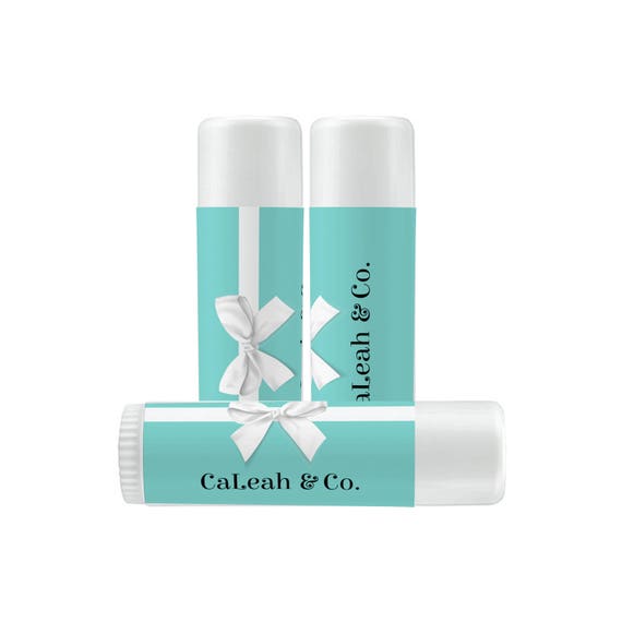 Lip Balm Labels - Personalized Lip Balm Labels - Robins Egg Blue Lip ...