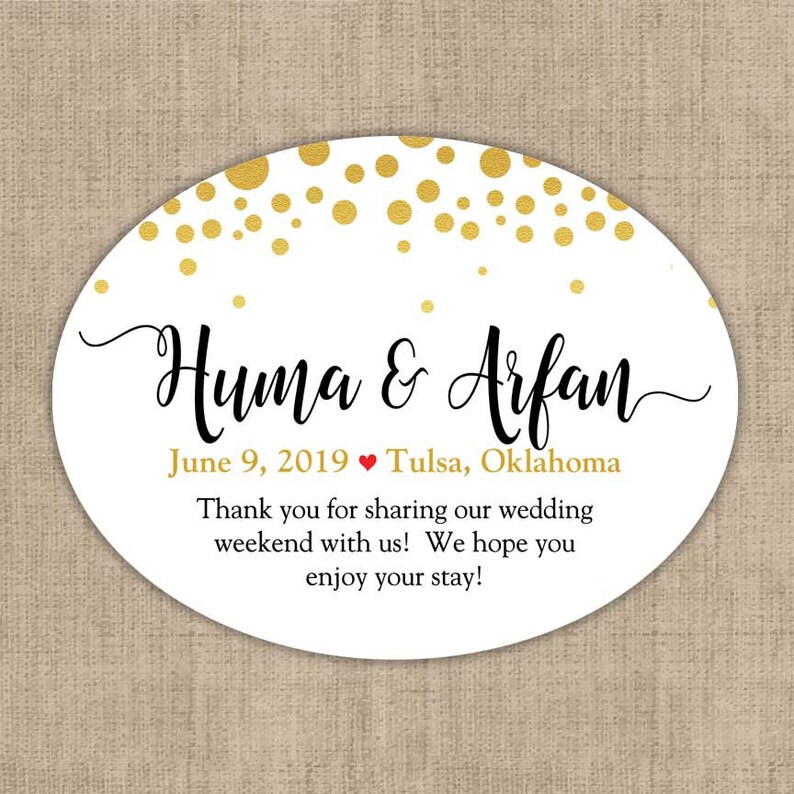 Wedding Welcome Box Favor Stickers Gift Bag Label Gift | Etsy
