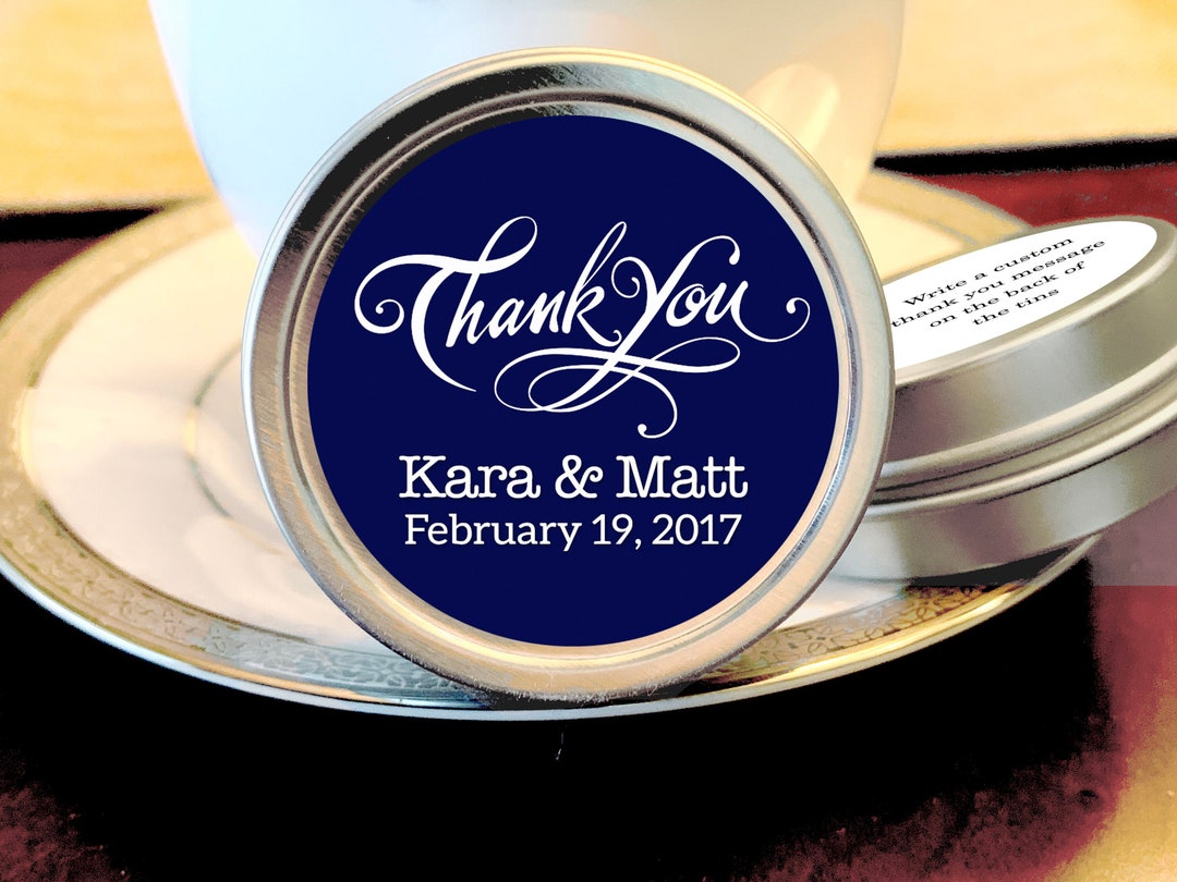 Thank You Mint Tin Favors Wedding Favors, Rehearsal Dinner, Bridal ...