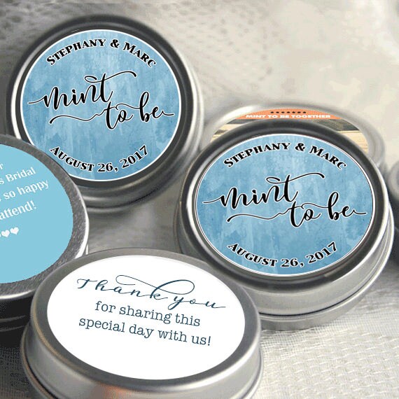Personalized Mint to Be Tin Mints Wedding Favor Mint to Be | Etsy