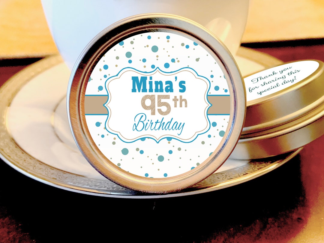 Milestone Birthday Dots Design Mint Favors Mint Tins - Milestone ...