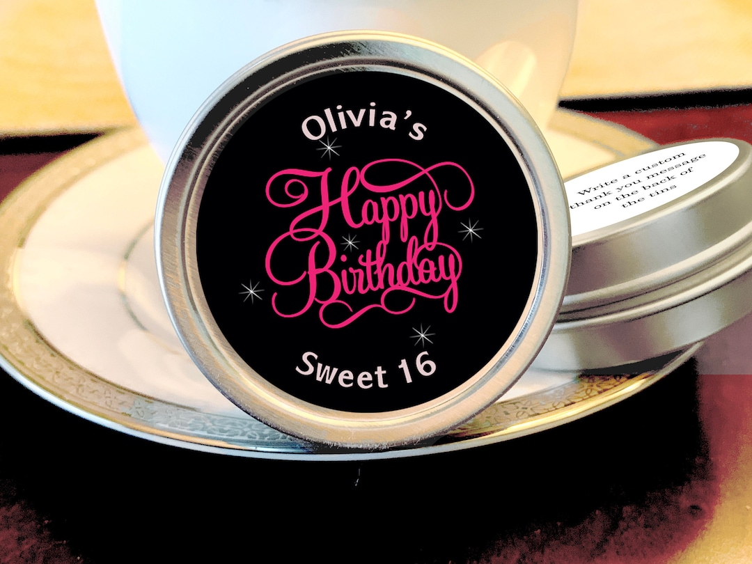 12 Personalized Birthday Mint Tins - Milestone Birthday - Birthday ...