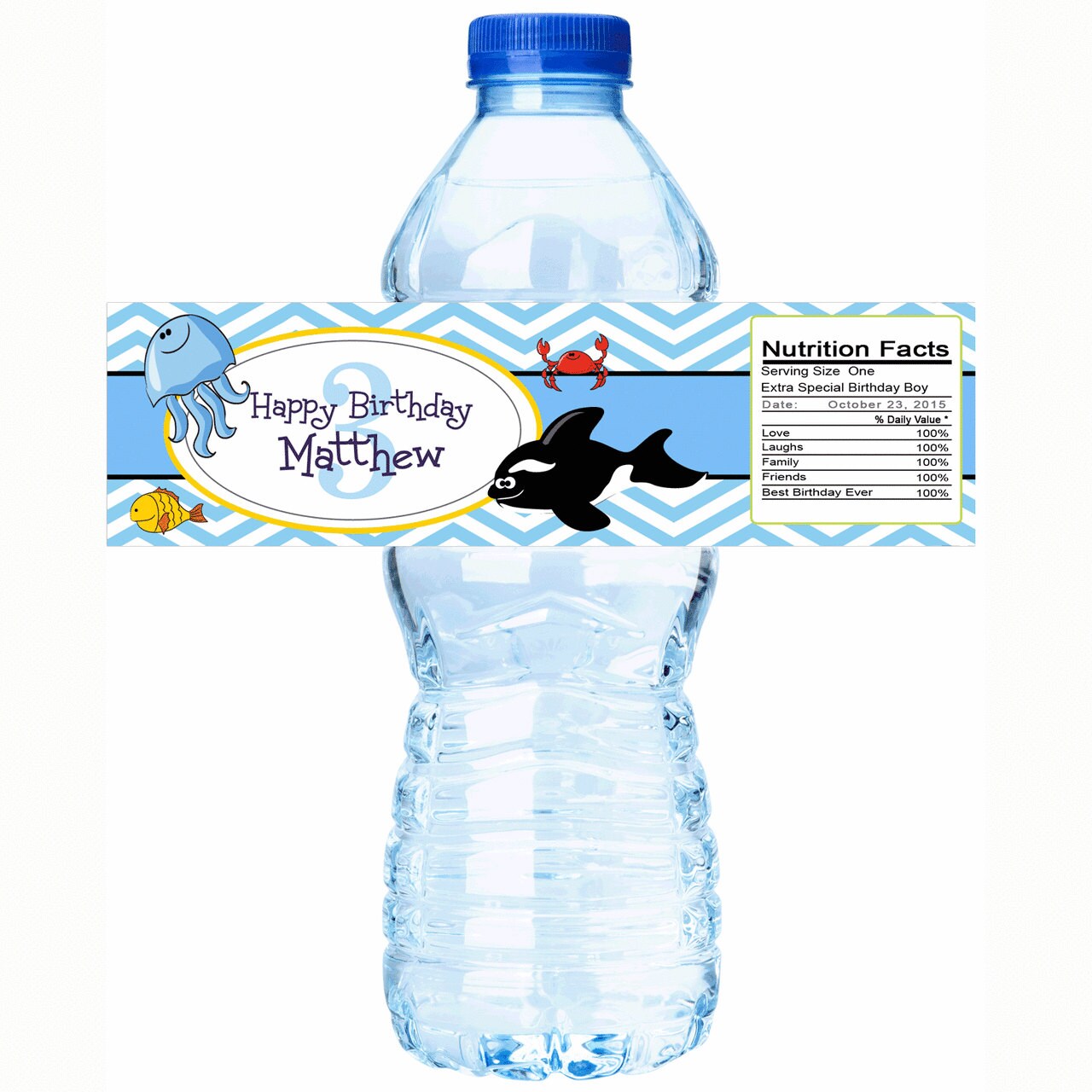 30 Nautical Themed Birthday Water Bottle Labels Select the - Etsy