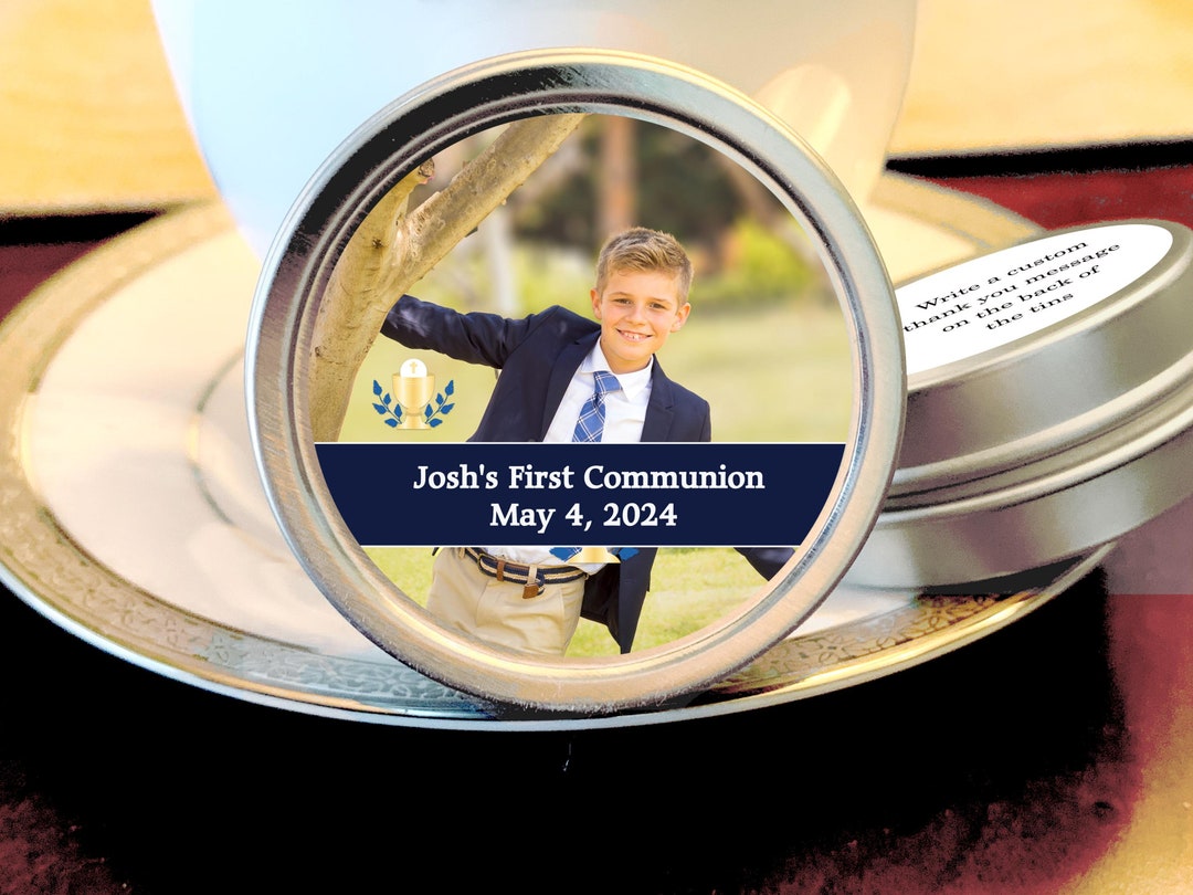First Holy Communion Party Favor Candy Favor Mint Tins - Etsy