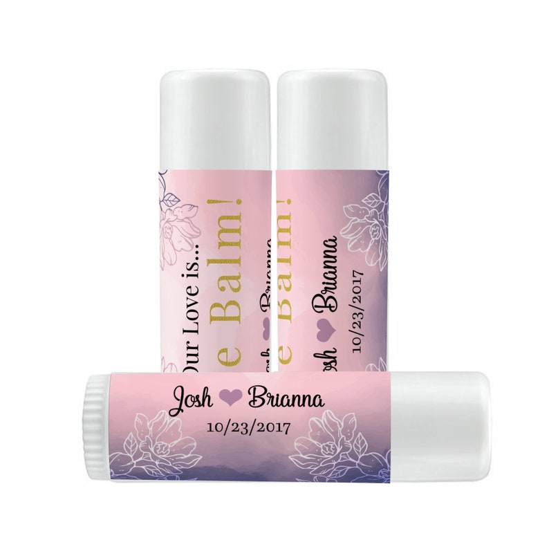 Lip Balm Labels Personalized Lip Balm Labels Bridal Shower - Etsy