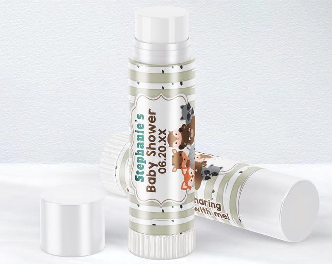 Personalized Pooh Baby Shower Lip Balm Labels, Custom Pooh Lip Balm ...