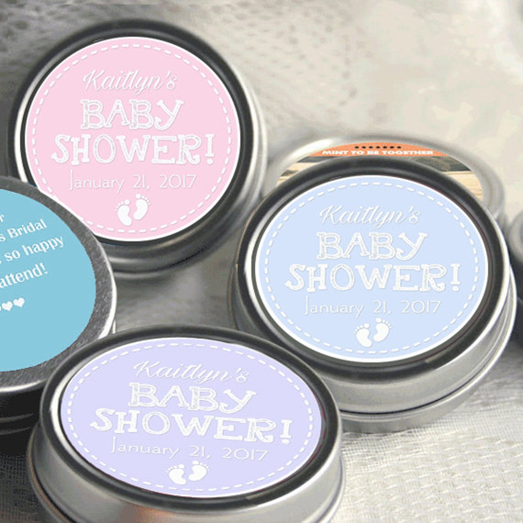 Baby Shower Favors Baby Shower Mint Tins Baby Shower Candy - Etsy