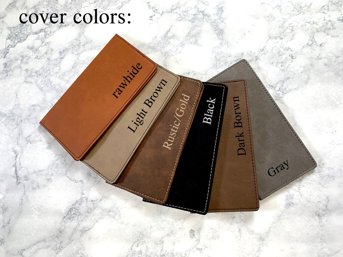 Personalized Checkbook Cover Leather Checkbook Checkbook - Etsy