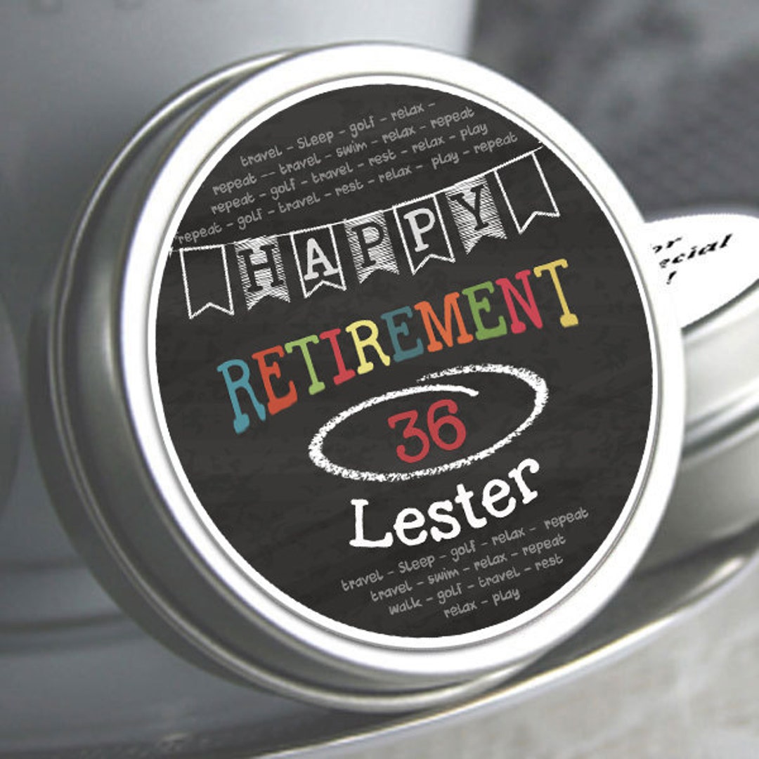 Happy Retirement Mint Tin Favors Retirement Favors Choose From Candy or ...