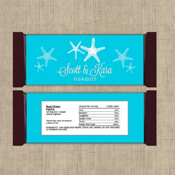Personalized Chocolate Bar Stickers | Printed Labels for Full Size ...