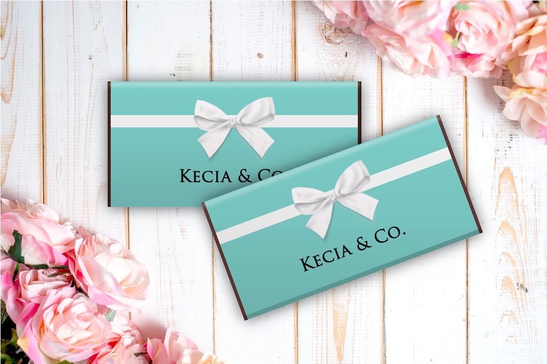 Large Chocolate Bar Stickers | Printed Labels for Full Size Candy Bar ...