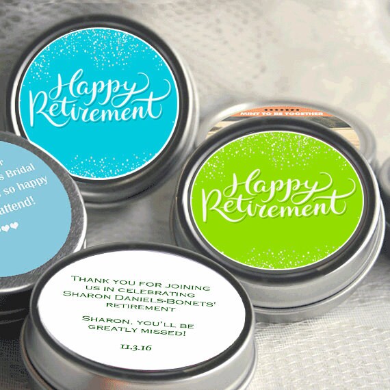 Retirement Mint Tins - RetireMints - Photo - Retirement Favors ...