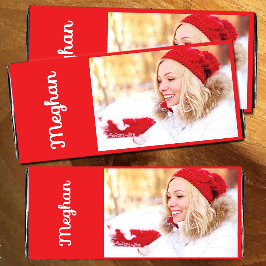 Personalized Chocolate Bar Stickers | Printed Labels for Full Size ...