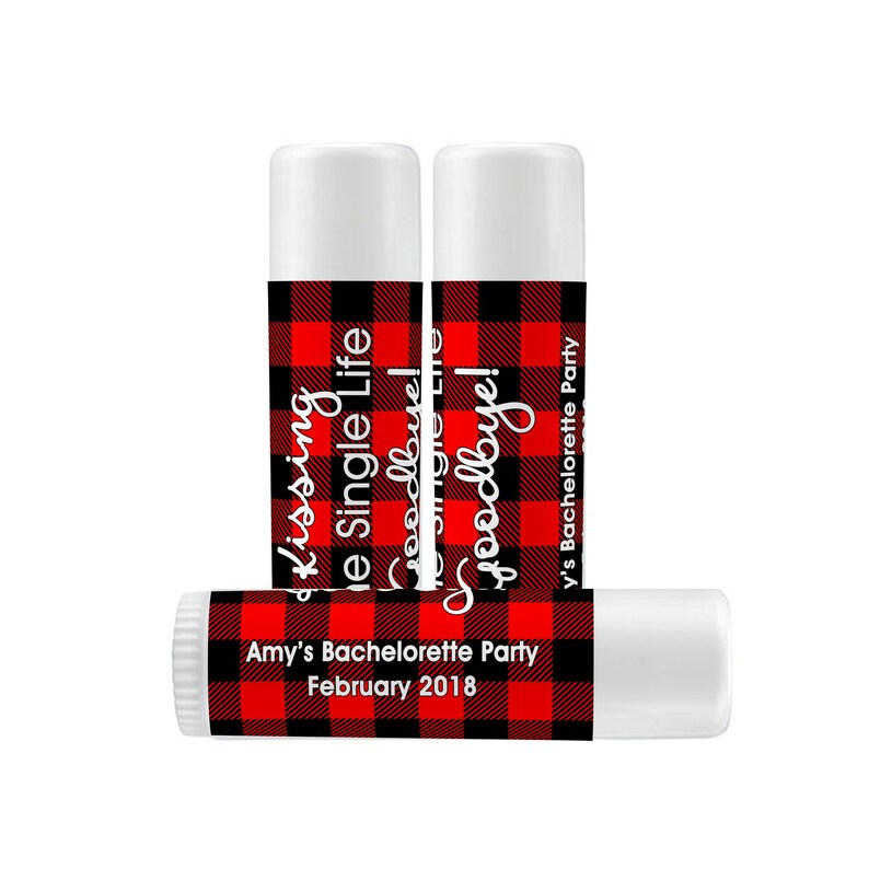 Lip Balm Labels Personalized Lip Balm Labels Flannel Fling | Etsy
