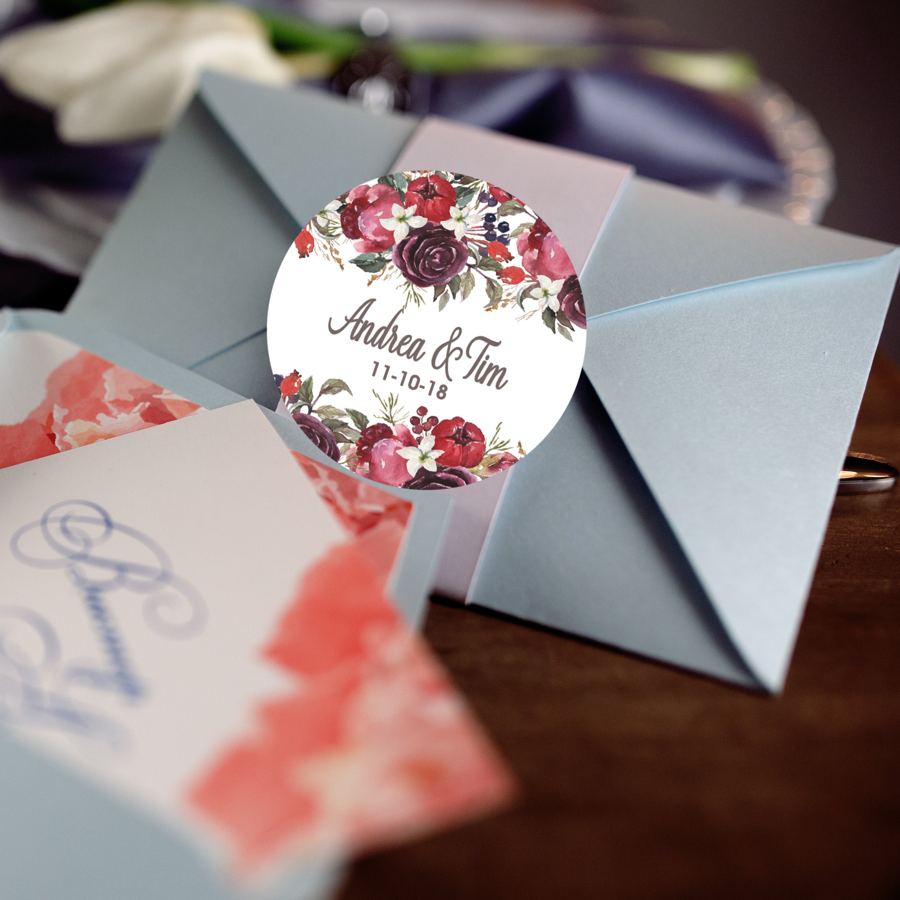 Thank you Labels Wedding labels Bridal Shower stickers | Etsy