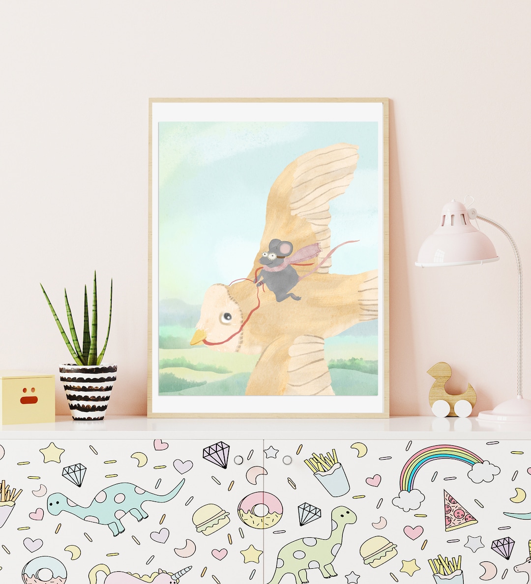 Mouse Tilly Printable, Animal Art for Kids, Nursey Artwork, Kids Prints ...