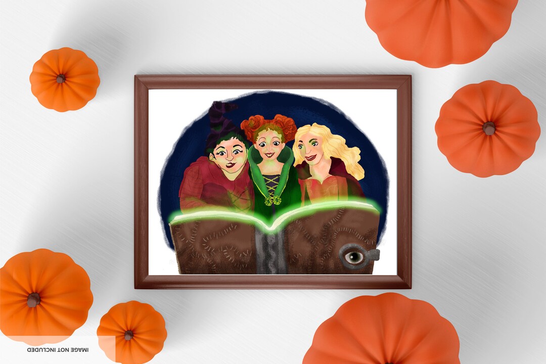 Hocu Pocus Printable, Sanderson Sisters Artwork, Hocus Pocus Artwork ...
