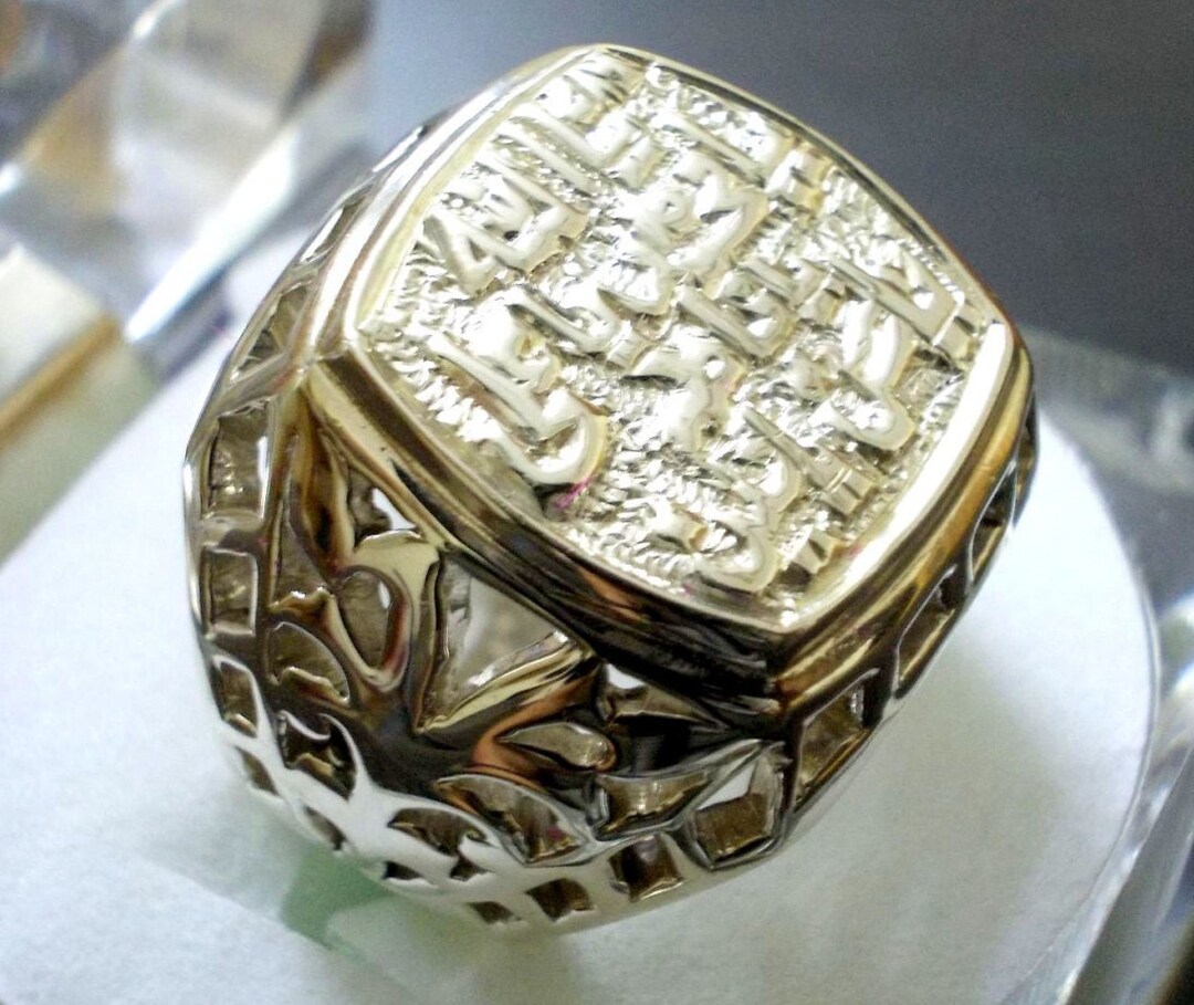 Islamic Amulet Ring, Nazar Talisman, Mens Handmade Jewellery, 925 ...