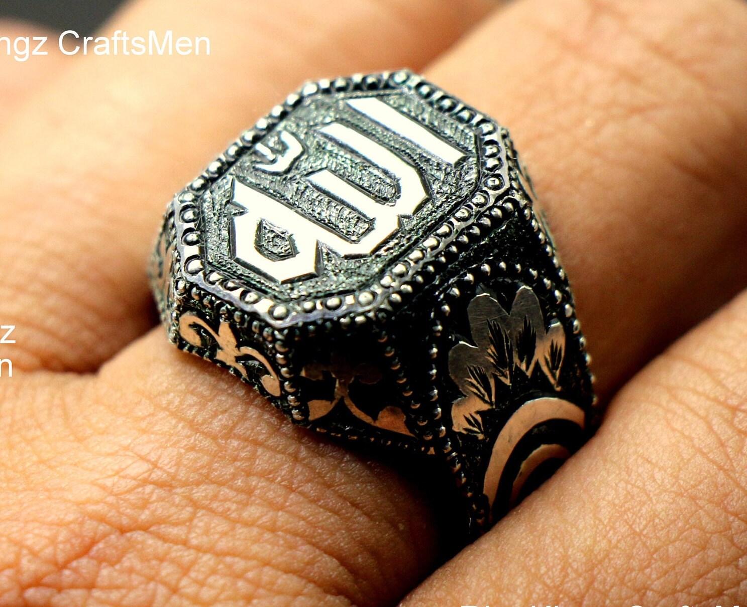 Islamic Talisman Ring for Protection, Nazar Amulet Ring, Esoteric ...