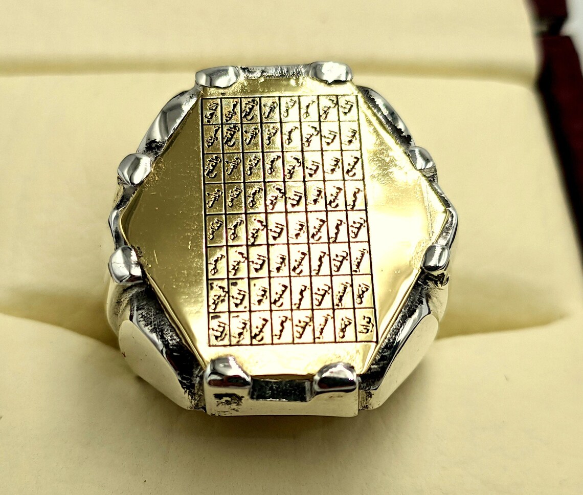 Imam Ali Seal Ring, Quran Amulet, Islamic Healing Talisman, 925 ...