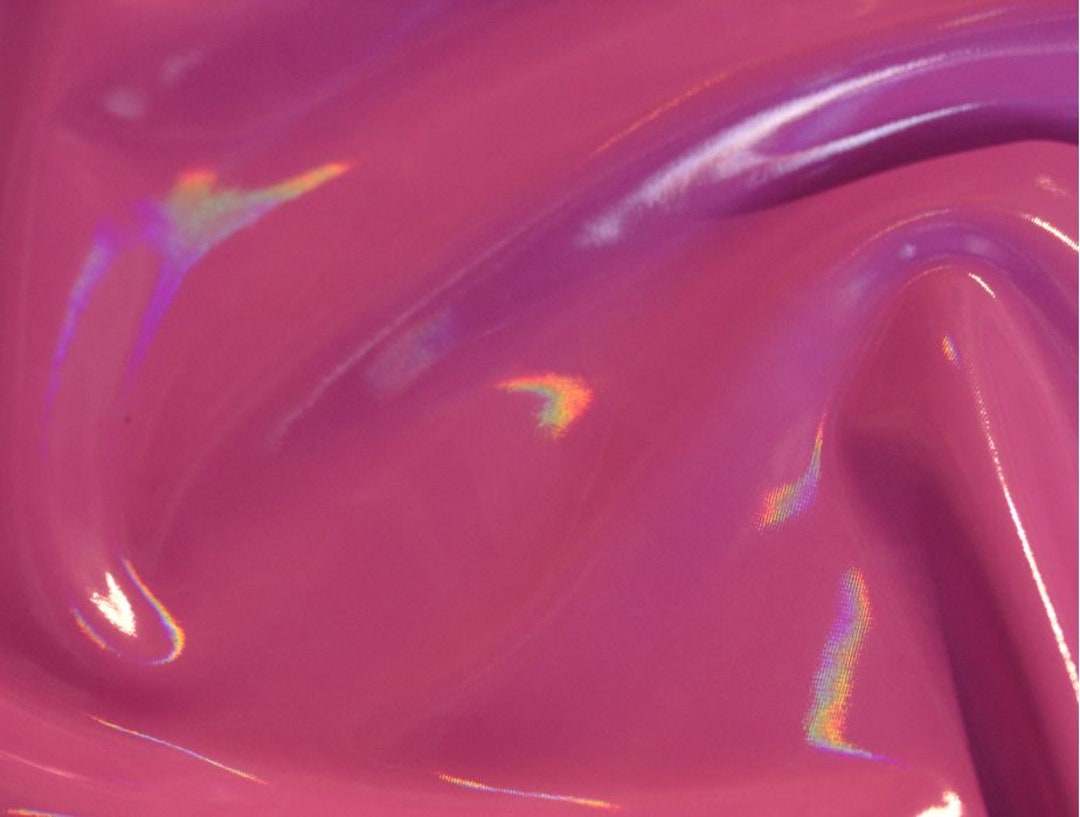 Stretch PVC Fabric: Iridescent Hot Pink - Etsy