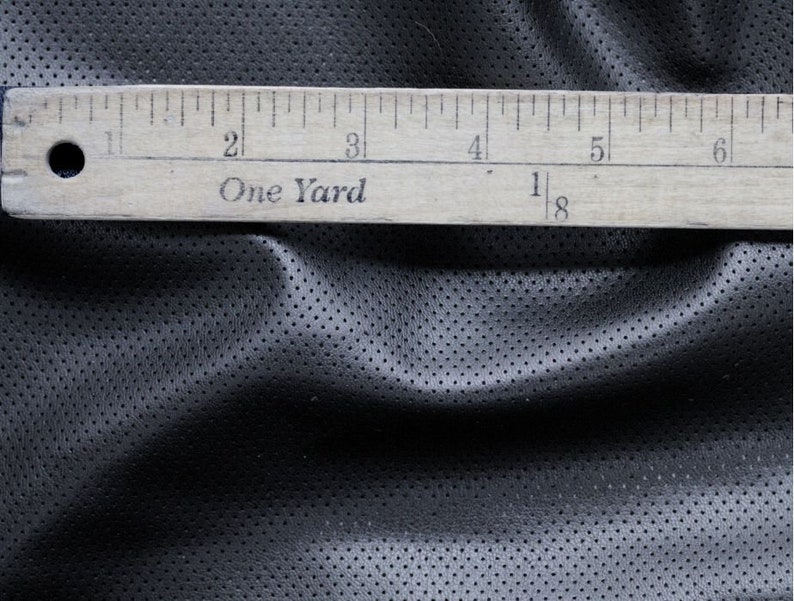 Pinhole / Perforated Black Faux Leather - Etsy