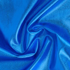 Metallic Foil Spandex: Electron Blue - Etsy
