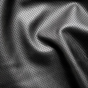 Pinhole / Perforated Black Faux Leather - Etsy