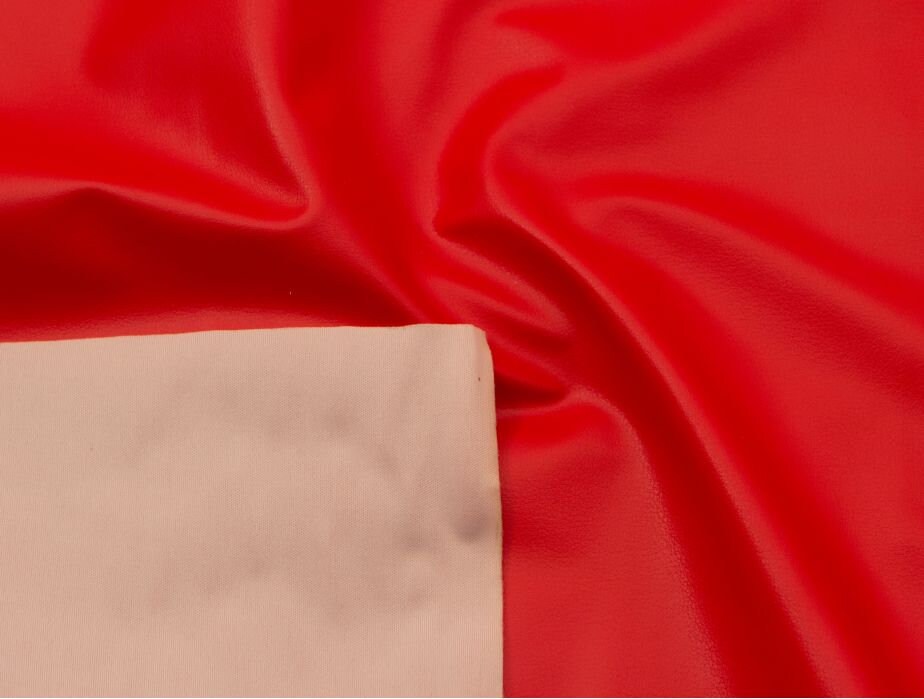 Red pleather fabric store