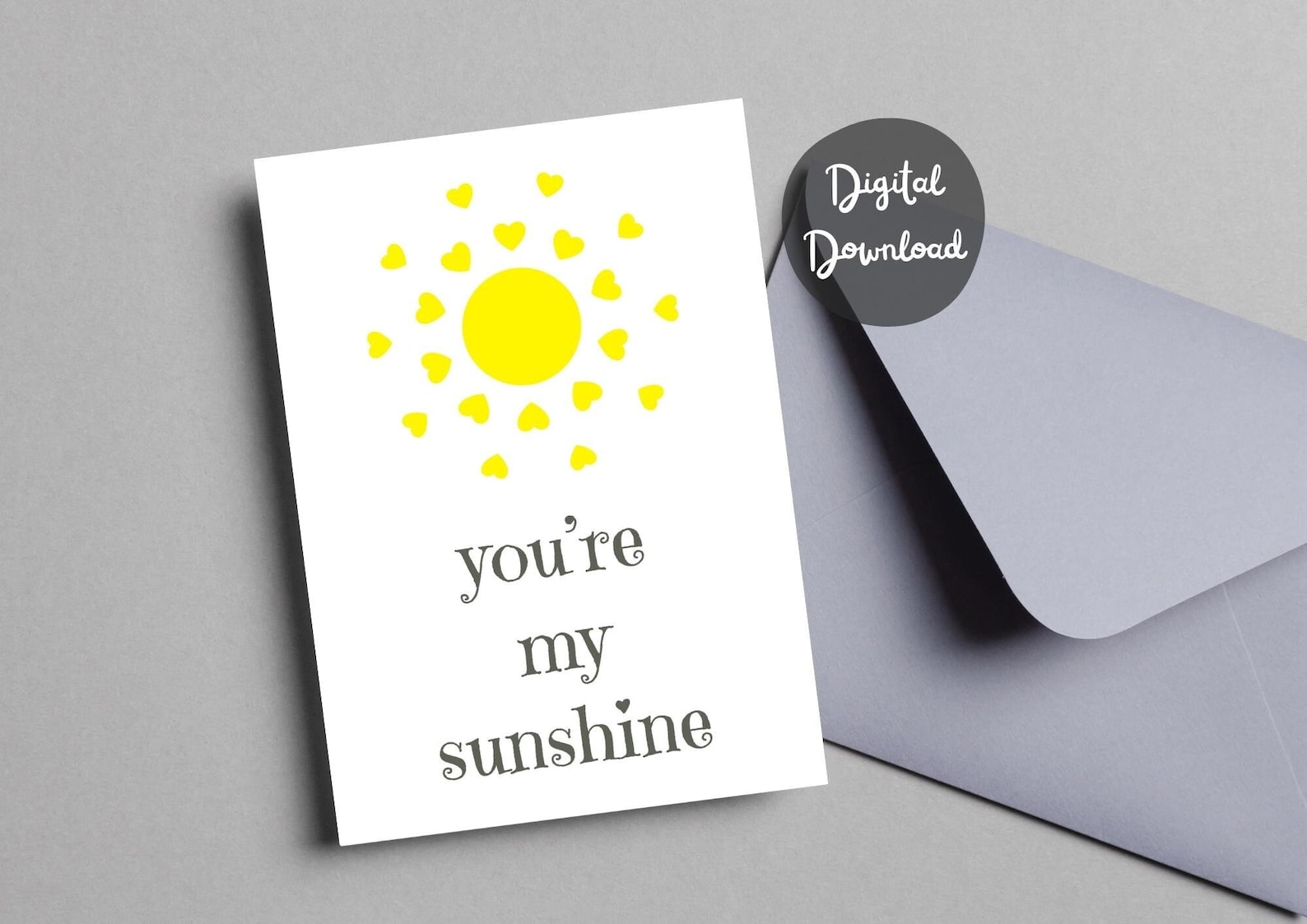 Digital Love Card Printable Greeting Card Digital Download Love Card ...