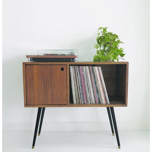 Mid Century Modern Credenza Record Player Console - Etsy