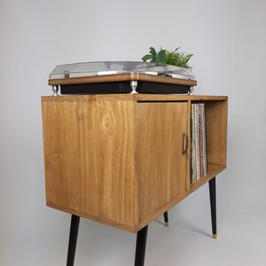 Oak Sideboard | Solid Wood Sideboard | Vinyl Record Storage | Mid ...