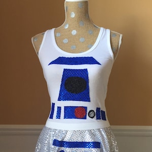 Droid Inspired Running Costume Outfit Skirt/tank Top - Etsy