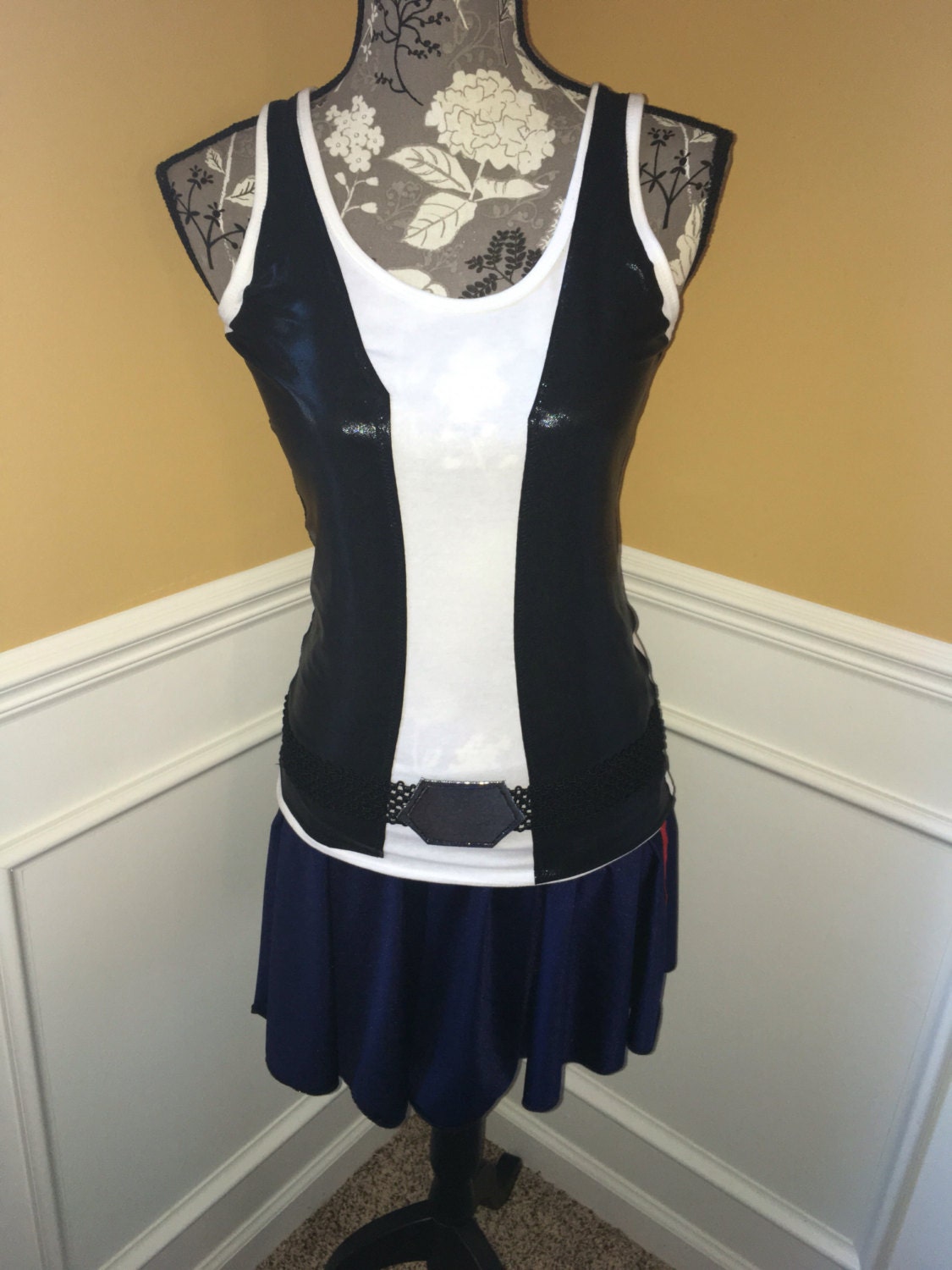 Solo Running Performance Costume/skirt and Tank Top With Belt - Etsy
