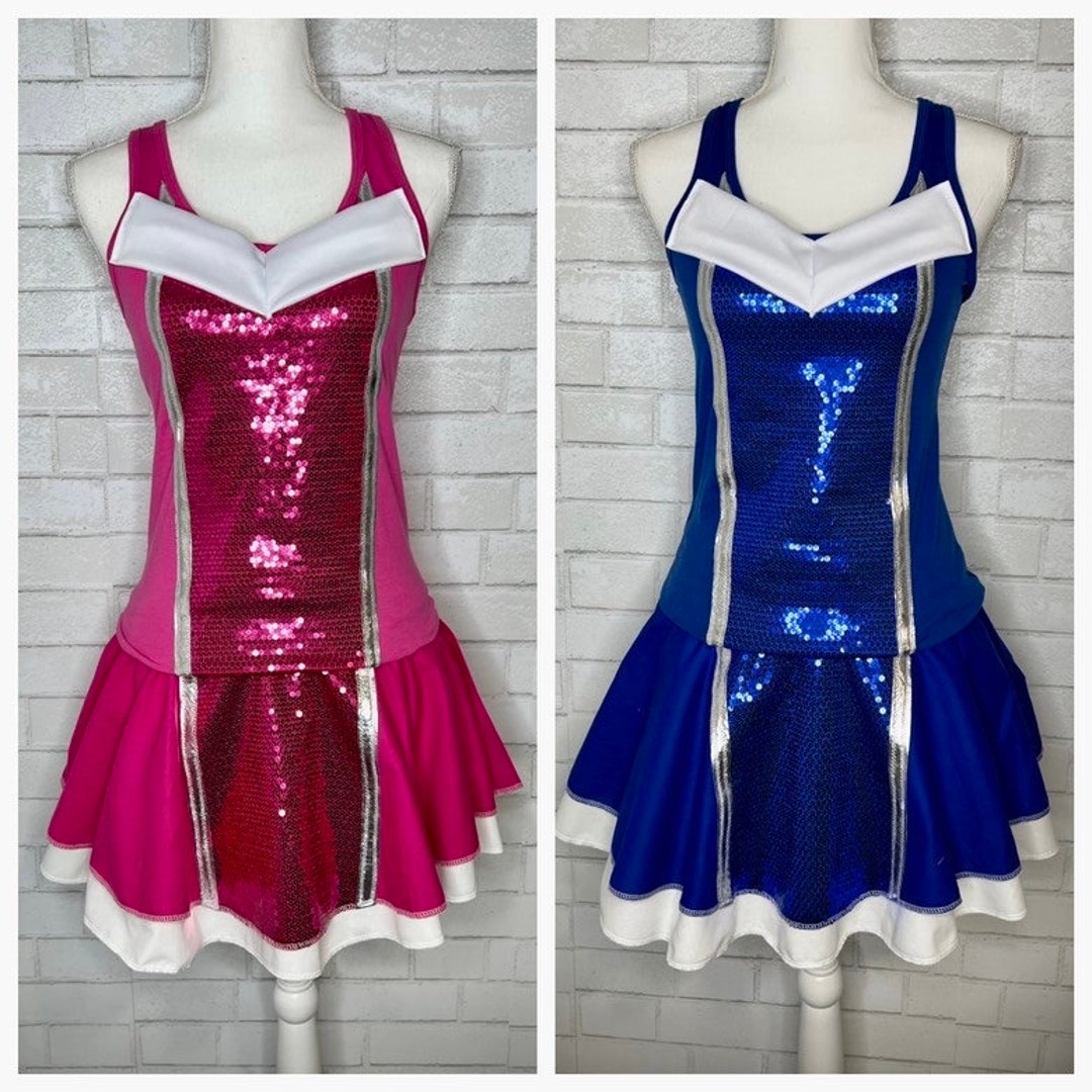 Bling Beauty Sleeping BLUE Inspired Running Complete Outfit / Skirt ...