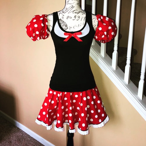 Mini Lady Mouse Inspired Running Skirt Costume Tank/skirt - Etsy