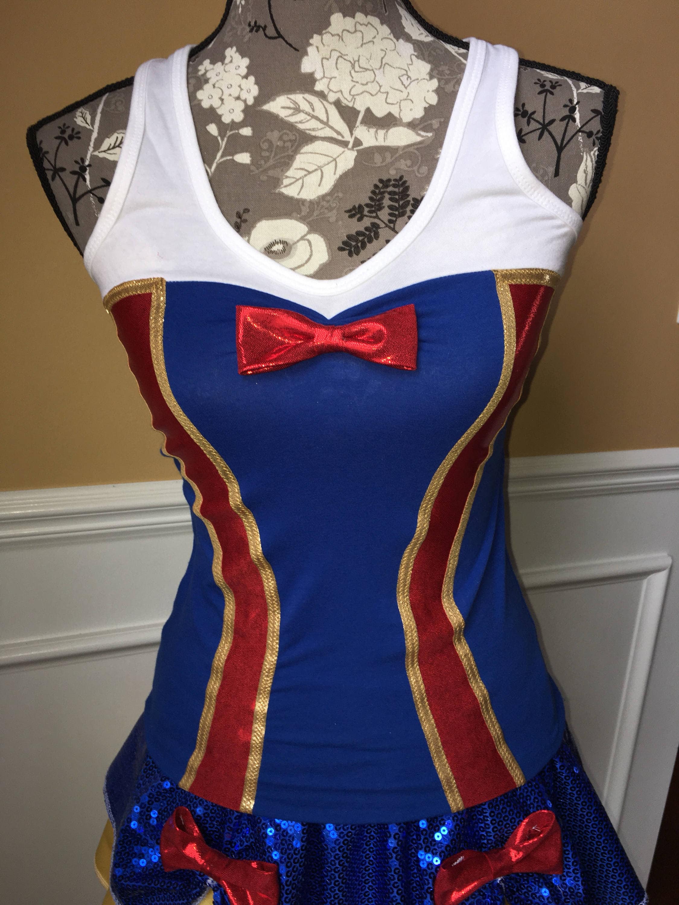 Bling White as Snow Inspired Running Tank Top ONLY - Etsy